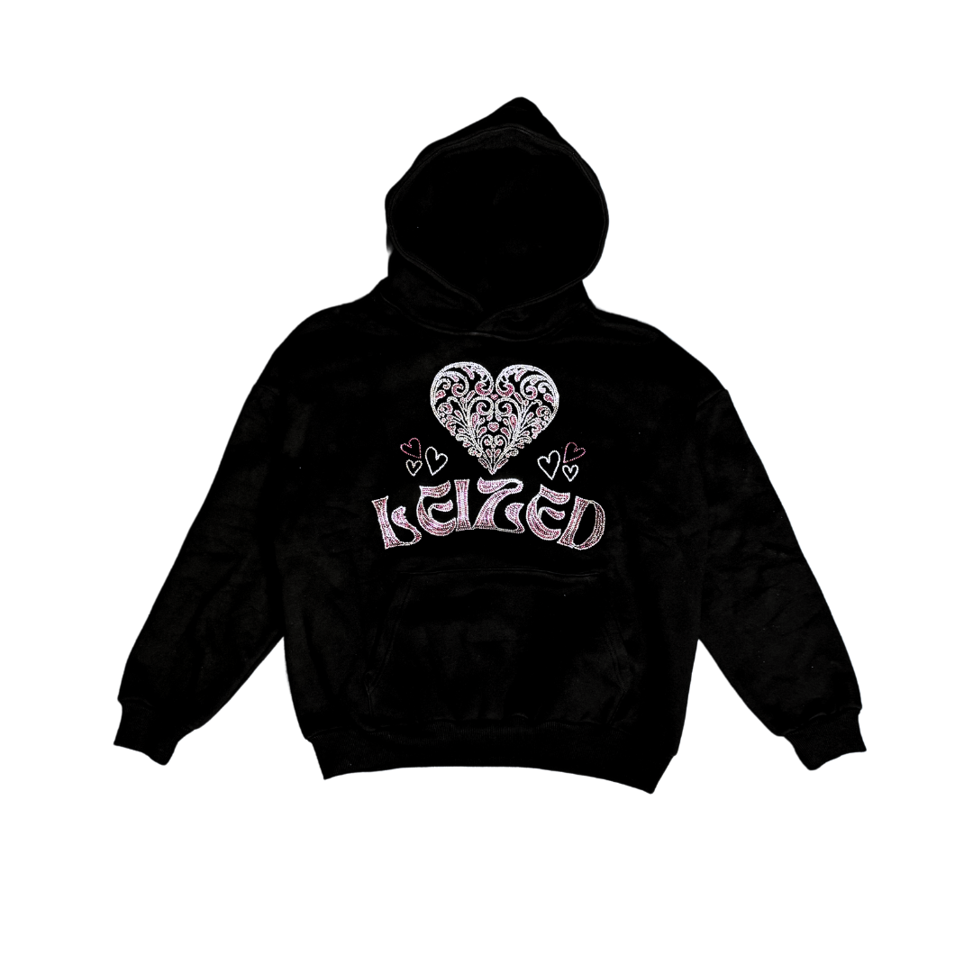 Leized Sydän Huppari - Pinkki